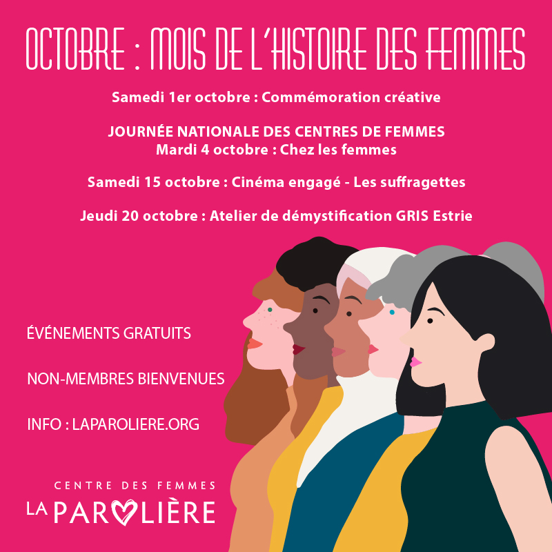 Programmation spéciale du Mois de l’histoire des femmes - Centre des ...